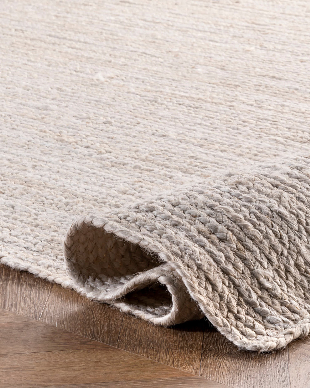 Tess White Jute Rug | Hesby Boho Home Decor