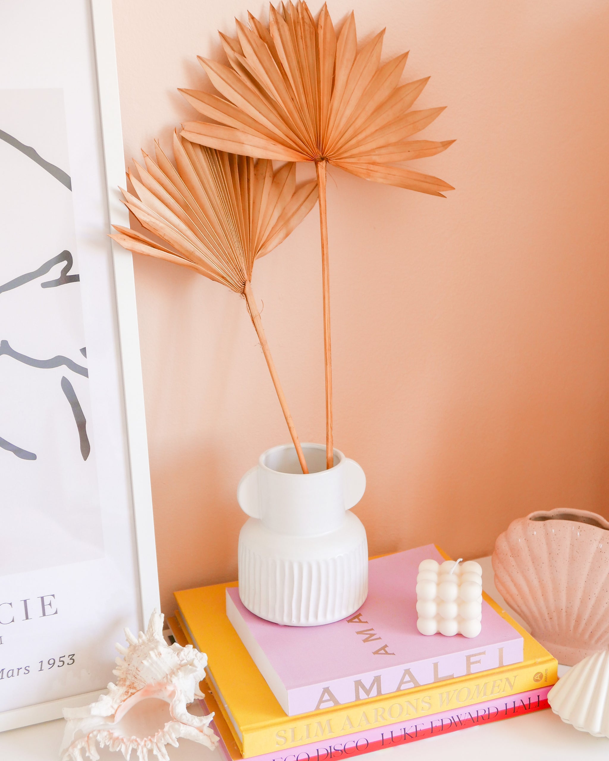 Aspen White Pleated Vase – Hesby